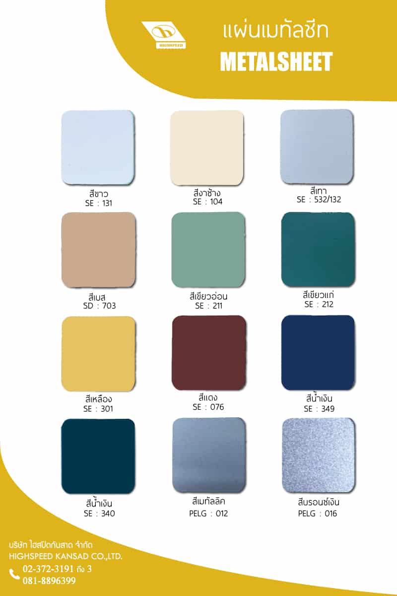 Metal sheet - Highspeed
